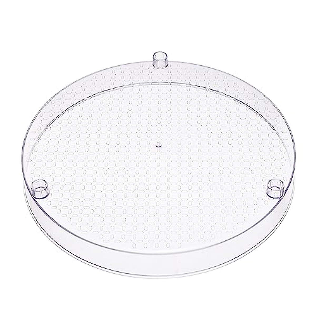 Amazon Basics 2 Tier Clear Lazy Susan Turntable Organizer, 12-Inch