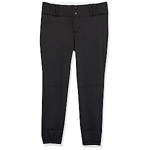 Tournament Traditional Low-Rise Softball Pants, Girls' X-Large, Black