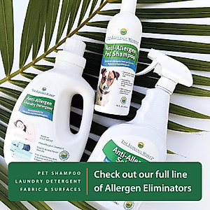 The Ecology Works- Travel Size| Plant-Based Dog & Cat Allergy Spray, Dander Remover & Dust Mite Waste Reducer for Relief from Allergies - Cleans Bedding & Furniture Naturally, Fragrance-Free