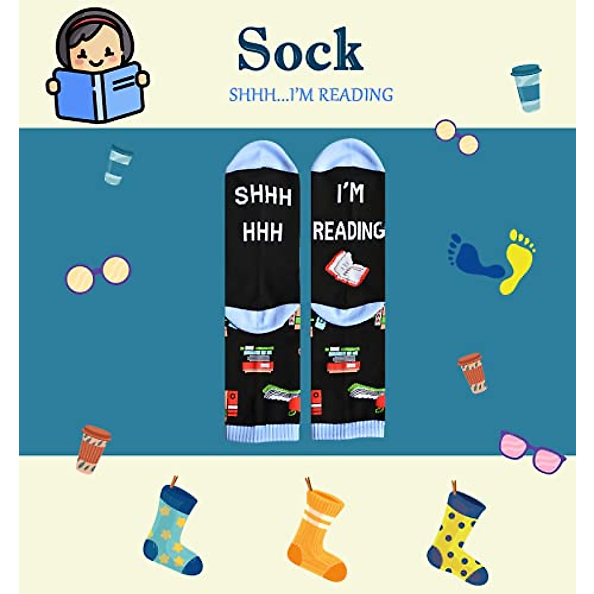 LESEN Book Lovers Gifts for Women - Ideal Reader Gifts Box Basket for Librarian or Best Friend - Includes a Tote Bag,Book Sleeve,Socks,Bookmarks