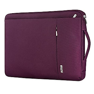 LANDICI 360° Protective Laptop Sleeve 13-14 Inch, Computer Bag Carrying Case for MacBook Air 13 M1/2022 M2, MacBook Pro 13/14 2021, Chromebook 14, Women, Slim, Shockproof, Waterproof, Purple