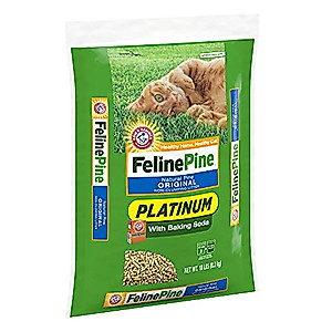 Feline Pine Platinum Non-Clumping Cat Litter 18lb.
