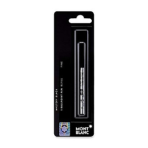 Mont Blanc Ballpoint Pen Refills, Fine Point, Black Ink (MNB107869)