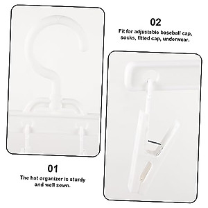 Alipis 2pcs Plastic Laundry Clip Clothes Drying Racks Baby Clothes Clip Portable Towel Clothing Rack White Plastic White Hangers Underwear Drying Racks Multi-Purpose Hanger Socks Clips