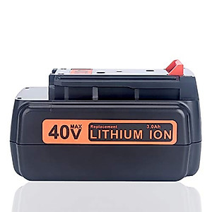 Biswaye 40V 3.0Ah Lithium Battery Compatible with Black & Decker 36V/40V Max Battery LBX2040 LBX1540 LBX2540 LBXR2036 LBX2240 LBXR36 36V/40V Max Cordless Power Tools