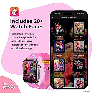 Barbie Smartwatch Band – Officially Licensed, Compatible with Every Size & Series of Apple Watch (watch not included) - Barbie & The Rockers
