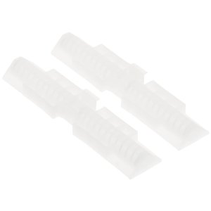 Prime-Line N 6539 7/8 In., White Nylon, Top Mount Bi-Fold Door Slide Guide, Acme (2 Pack)