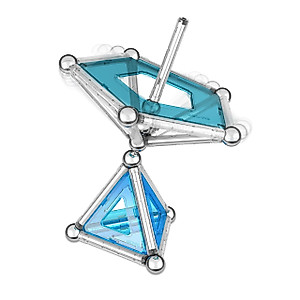 Geomag Magnetic Toys | Educational Kids Magnets | STEM Building | Pro-L Kit Magnetic Construction & Engineering System | Swiss-Made | 50 Piece | Age 8+