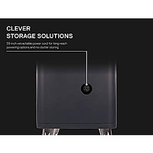 Everdure HUB 54-In. Charcoal Grill with Patented Built-in Rotisserie System & Quick Electric Ignition, Outdoor BBQ Grill, Electric Starter, Adjustable Height, Easy Clean-Up