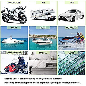 HOFESE Set of 2 Wool Polishing Pads,7inch 100% Natural Wool Hook & Loop Grip Buffing Pad for Compound Cutting & Polishing for Car, Boats, Trucks and Furniture