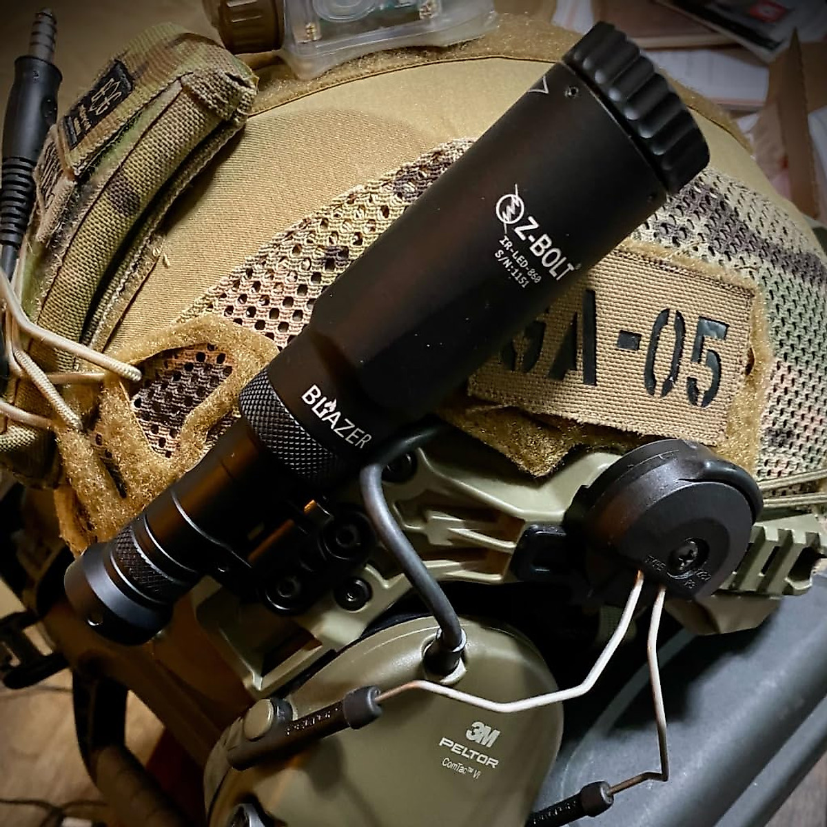 LED Infrared Illuminator Light Head (Focusable Optics - 4° to 25°) Fits Surefire M600DF/M640DF, Z-BOLT® 18650/18350 Light Bodies