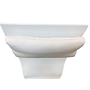 Sunbrella Headrest Pillow -fits Ledge Lounger (Natural (White))