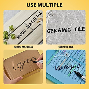 Permanent markers, 100 packs permanent markers bulk, quick drying in one second, waterproof, smooth, not easy to erase, durable, can be marked on glass, tiles and cloth, office supplies