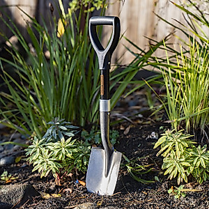 Black & Decker BD1515 D-Handle Mini Garden Shovel, 26 in, Black