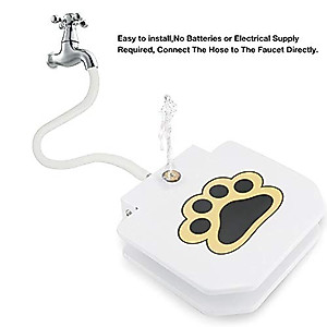 MATOP Dog Water Fountain Pet Waterer - Upgraded Outdoor Step-On Dog Water Dispenser Automatic Dog Waterer with 40" Hose for Dog Drinking Clean Fresh Cold Water Dog Fountain Outdoor Dog Water Toy