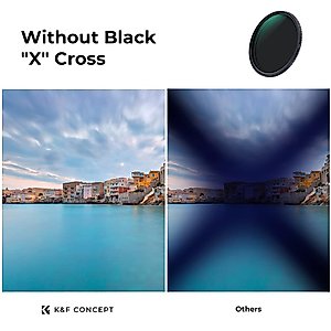 K&F Concept 72mm Variable ND Filter ND2-ND32 Camera Lens Filter (1-5 Stops) No X Cross HD Neutral Density Filter with 28 Multi-Layer Coatings Waterproof (Nano-X Series)