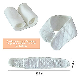 Topwon 10 Pcs Baby Belly Band Newborn Belly Binder Infant Umbilical Cord Band Belly Button Warp Registry Must Haves Gift Cotton