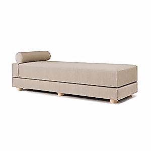 Jaxx Alon Daybed | Fold-Out Sleeper | Queen-Size Mattress - Ivory