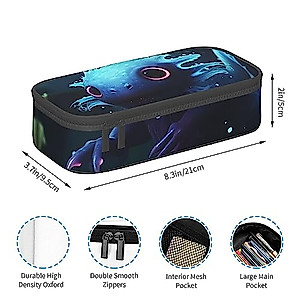 dreambest Axolotl 3 Piece Large Capacity Backpack Set With Lunch Bag & Pencil Case, Perfect For Travel