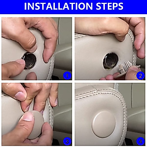 Sikawai 15279689 Armrest Cover Cap for 2007-2019 Che-vy Tahoe Suburban Yukon Cadillac Escalade Replace 15279690 15279691 Left or Right Rear Bucket Seat Arm Rest Snap Handle Trim Bolt - 2 Pack Khaki