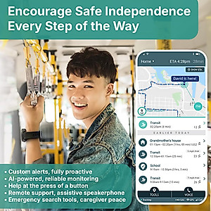 AngelSense Personal GPS Tracker for Kids, Teen, Autism, Special Needs, Elderly, Dementia - 2-Way Auto-Answer Speakerphone & SOS Button - School Bus Tracking - Subscription Required