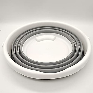 Multifunctional Collapsible Water Bucket, Space Saving, Lightweight Collapsible Water Container 2.6 gallons (10 liters), Suitable for Family Life, Camping, car wash