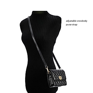 Xiazw Adjustable Soft PU Leather Shoulder Crossbody Purse Strap Bag Chain Replacement (White - Gold)