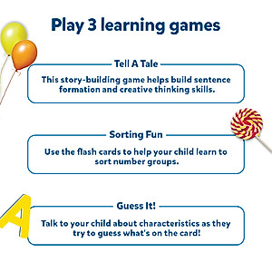 Skillmatics Thick Flash Cards for Toddlers - Letters, Numbers, Shapes & Colors, Montessori Toys & Games, Preschool Learning Activities and Toddler Toys for Kids 1, 2, 3, 4 Years