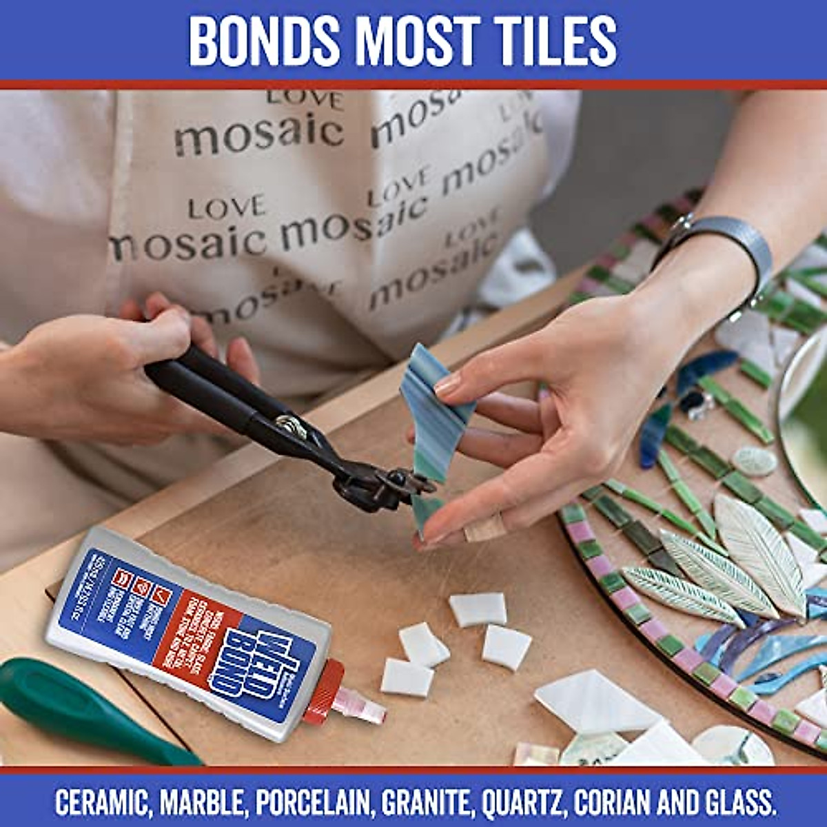 Weldbond Multi-Surface, Non-Toxic Adhesive Glue, Bonds Most Anything. Wood Glue or for Crafts Fabric Glass Mosaic Carpet Ceramic Tile Metal Stone & More. ​Dries Crystal Clear 5.4oz /160ml - 2 Pack