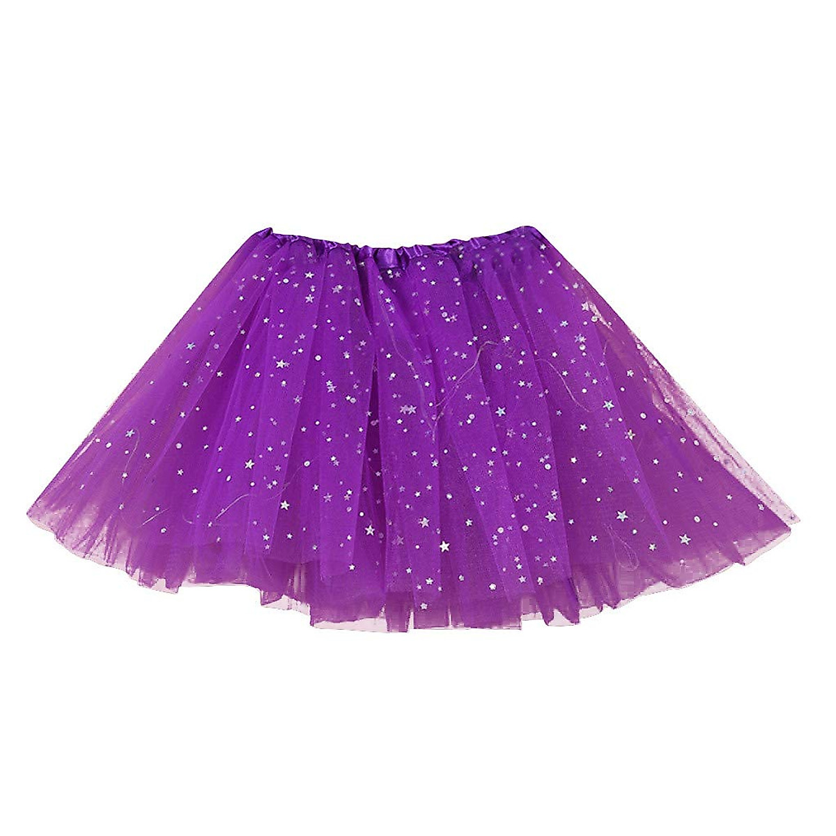 Birthday Tutu for Women Plus Size Skirt Princess Bulb Pleated Star Women Sequins with LED Tulle Skirt Small Mesh Skirt Purple