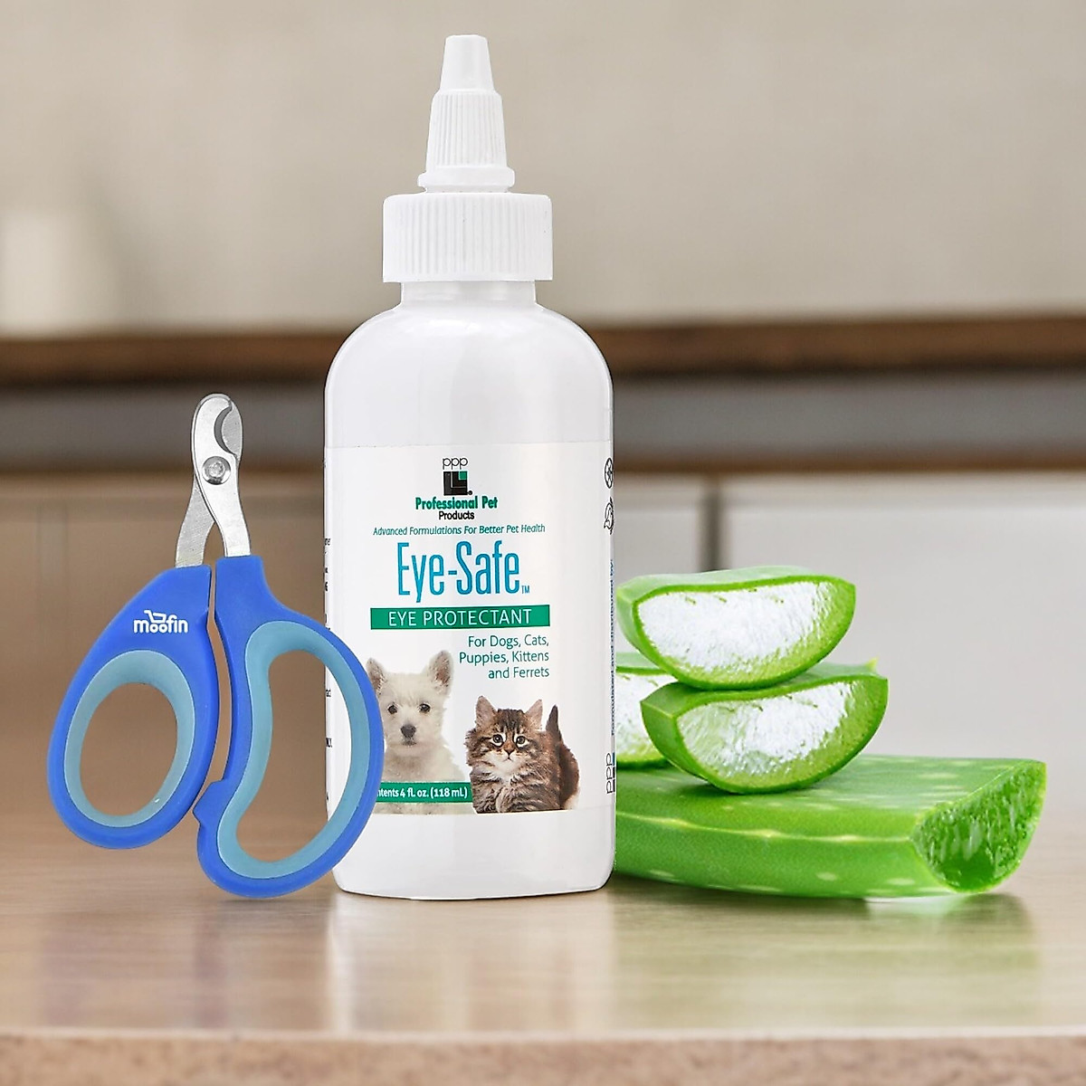 moofin Bundle of Pet Nail Clipper - 10x6.5cm - 22g - Blue, and Eye-Safe for Pets, Pack of 1