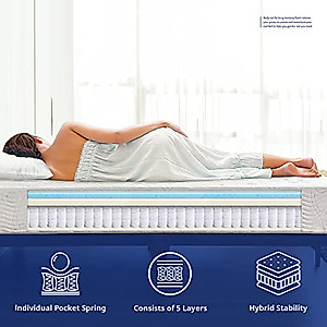 Olee Sleep 10 in Omega Hybrid Spring Mattress Twin 10SM02T