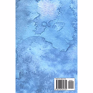 Yak Life: All Purpose 6x9 Blank Lined Notebook Journal Way Better Than A Card Trendy Unique Gift Blue Watercolor Texture Kayak