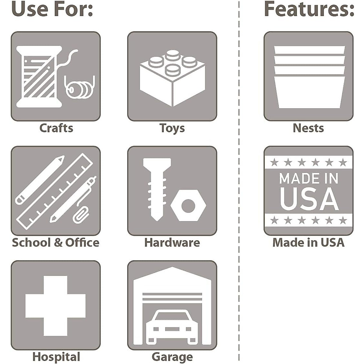 Akro-Mils 30174 Plastic Nesting Shelf Bin Box, (24-Inch x 11-Inch x 4-Inch), Blue, (6-Pack)