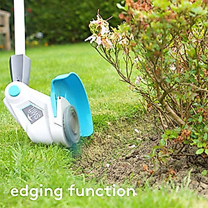 40V Cordless String Trimmers Kit Lightweight Grass Trimmer & Edger Weed Trimmer Alu Foldable Shaft for Garden, Including 6 Spare Blades, 1pc Battery & Charger