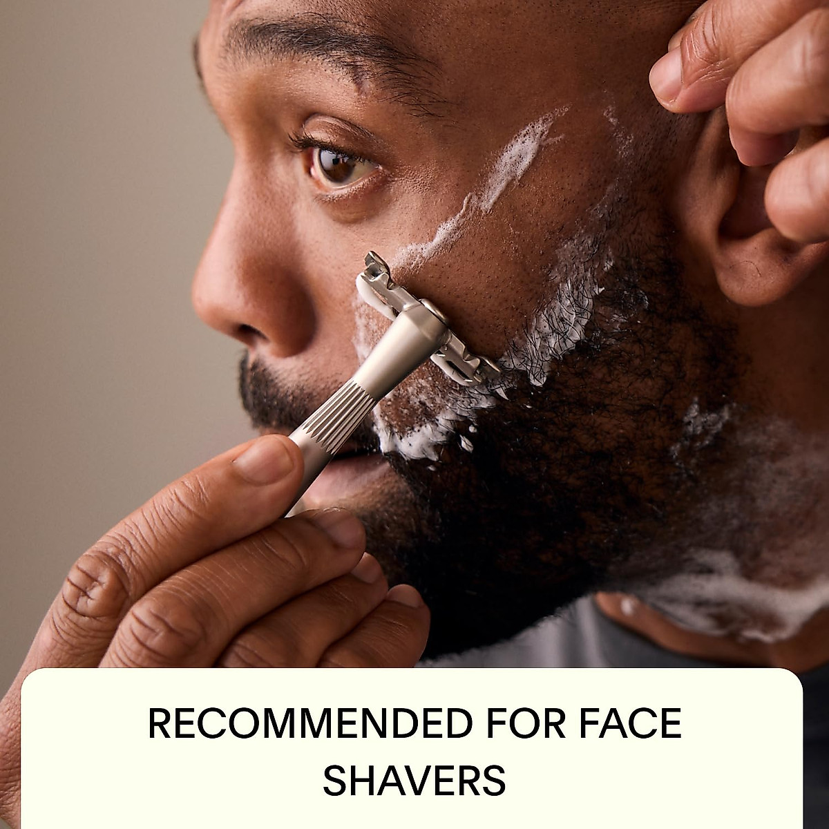 Leaf Shave | Twig Razor, Black - All-Metal, Eco-Friendly Razor for Men & Women; Includes 5 Stainless Steel Single-Edge Razor Blades; Recommended for Face Shaving Lighter Hair and Sensitive Skin