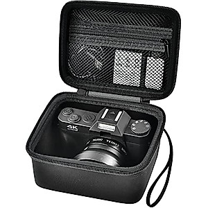 Vlogging Camera Case Compatible with SuperiorTek/for VETEK/for VJIANGER/for OIEXI 4K 48MP Digital Cameras for Youtube. Vlog Camera Carrying Storage for Lens, Cable and Other Accessories (Box Only)