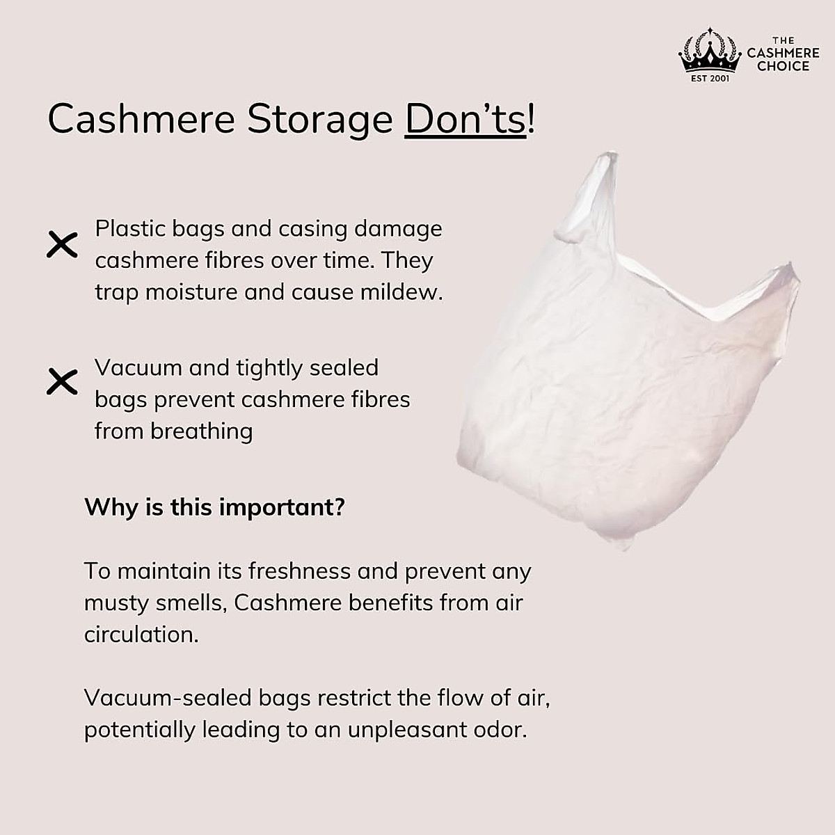 Cashmere Protection Pouch - Cashmere Storage Bag