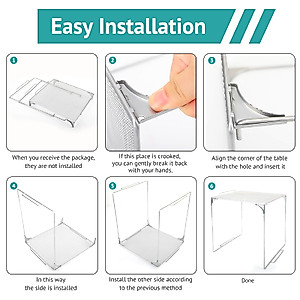 AUECOOME Locker shelfs Tall Shelf Metal Locker Shelves Organizer Locker Shelf for School Locker Accessories Suitable for School, Office, and Home use (1, Grey)