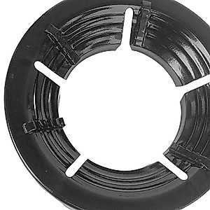 Fenteer Stainless Steel Energy Saving Rings Wok Rack Rings Stand Durable Windproof Gas Rings for Home for Sauce Pans Restaurant, 5 Holes