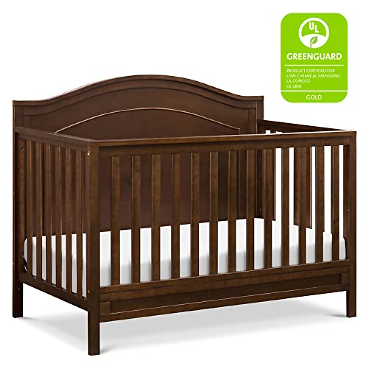 DaVinci Charlie 4-in-1 Convertible Crib in Espresso, Greenguard Gold Certified