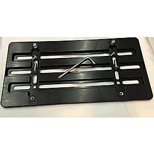 Front Bumper License Plate Bracket for BMW 2000-2023, Plate Holder Set w 6 Unique Screw Bolts & Wrench Kit, License Tag Mounting Kit, Quality Plate Holders, Premium Car & Truck Accessories