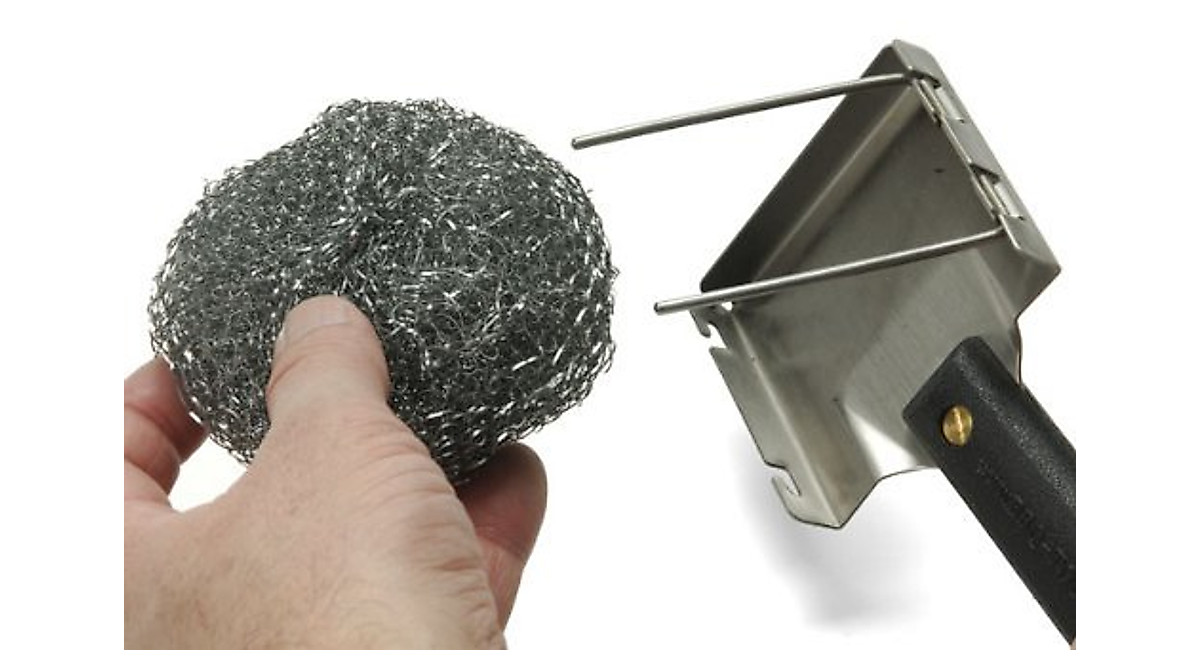 Tool Wizard Grill Brush with Extra Scrubber - Safe, Effective Cleaning