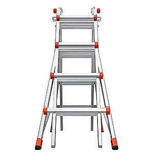 Little Giant Ladders, Super Duty, M17, 17 foot, Multi-Position Ladder, Aluminum, Type 1AA, 375 lbs weight rating, (10402)
