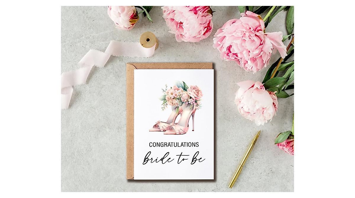 Congratulations Bride To Be Card | Bridal Shower & Wedding