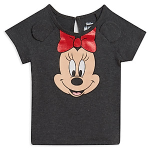 Disney Minnie Mouse Infant Baby Girls T-Shirt Leggings and Headband 3 Piece Outfit Set Black/Red 18 Months