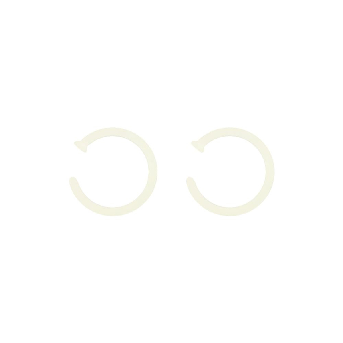 BodyJewelryOnline 18G Soft Flexible Acrylic Nose Ring Hoop Nose Piercing Jewelry for Women and Men Glow In Dark Hoop Nose Ring C Shaped 3/8 Inch 10mm