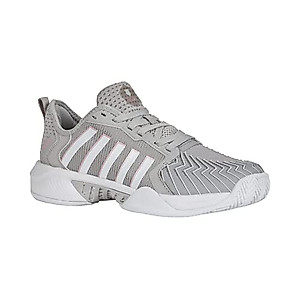 K-Swiss Women's Pickleball Supreme Shoe, Vapor Blue/White/Coral Blush, 8.5 M