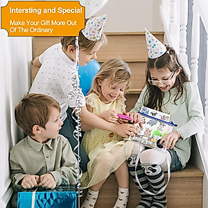 JM House 5D Diamond Painting Stickers Kits for Kids, 12Pcs Animals Gem Diamond Art for Kids,DIY Mosaic Stickers with Dots, Arts and Crafts Best Tween Gifts for Boys and Girls Age 4-6,6-8,8-10