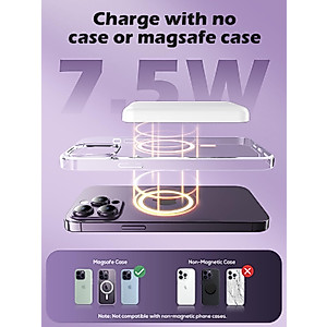 Magnetic Wireless Power Bank【2-Pack】, Mag-Safe Battery 10000mah with Locked Magnetic, Extra-large Capacity Wireless Portable Charger As Backup Magnetic Battery, Compatible with Iphone 14&13&12 Series